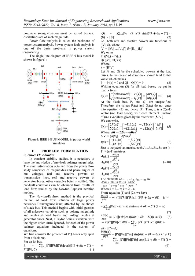 Transient Stability Analysis of IEEE 9 Bus System in Power World Simulator | PDF