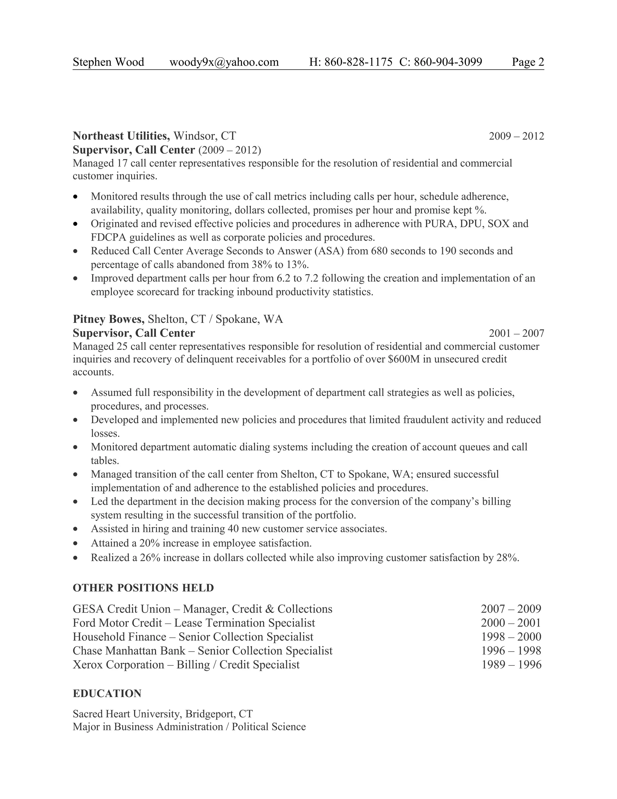 Stephen Wood Resume (GE) | DOC