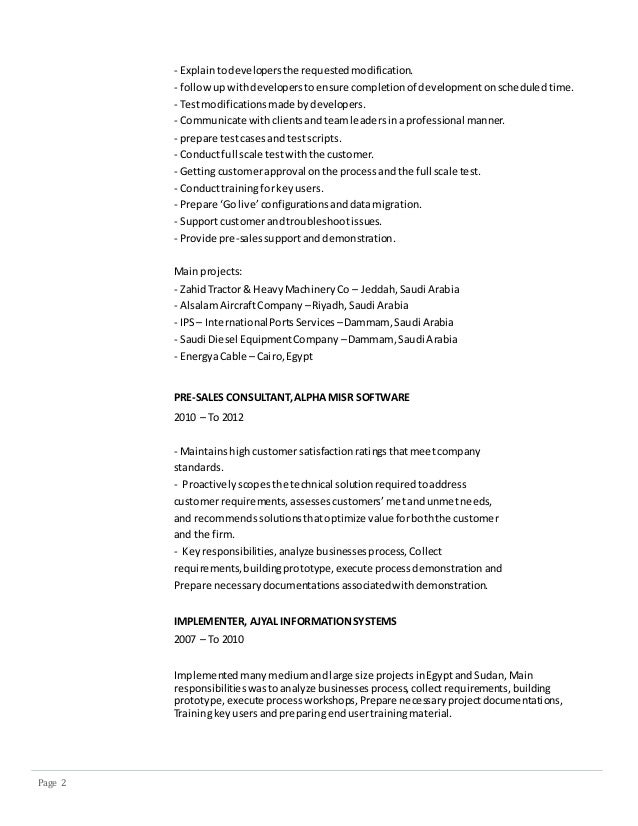 Ahmed Hassan Cv