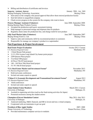 Resume_Yiming Li | DOC