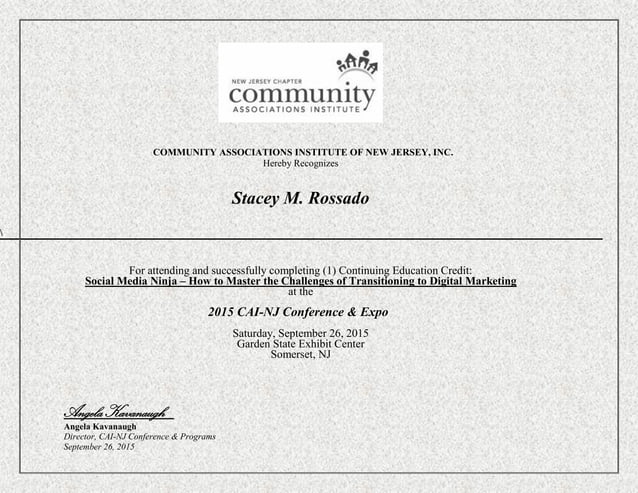 Social media CAI Certification | PDF