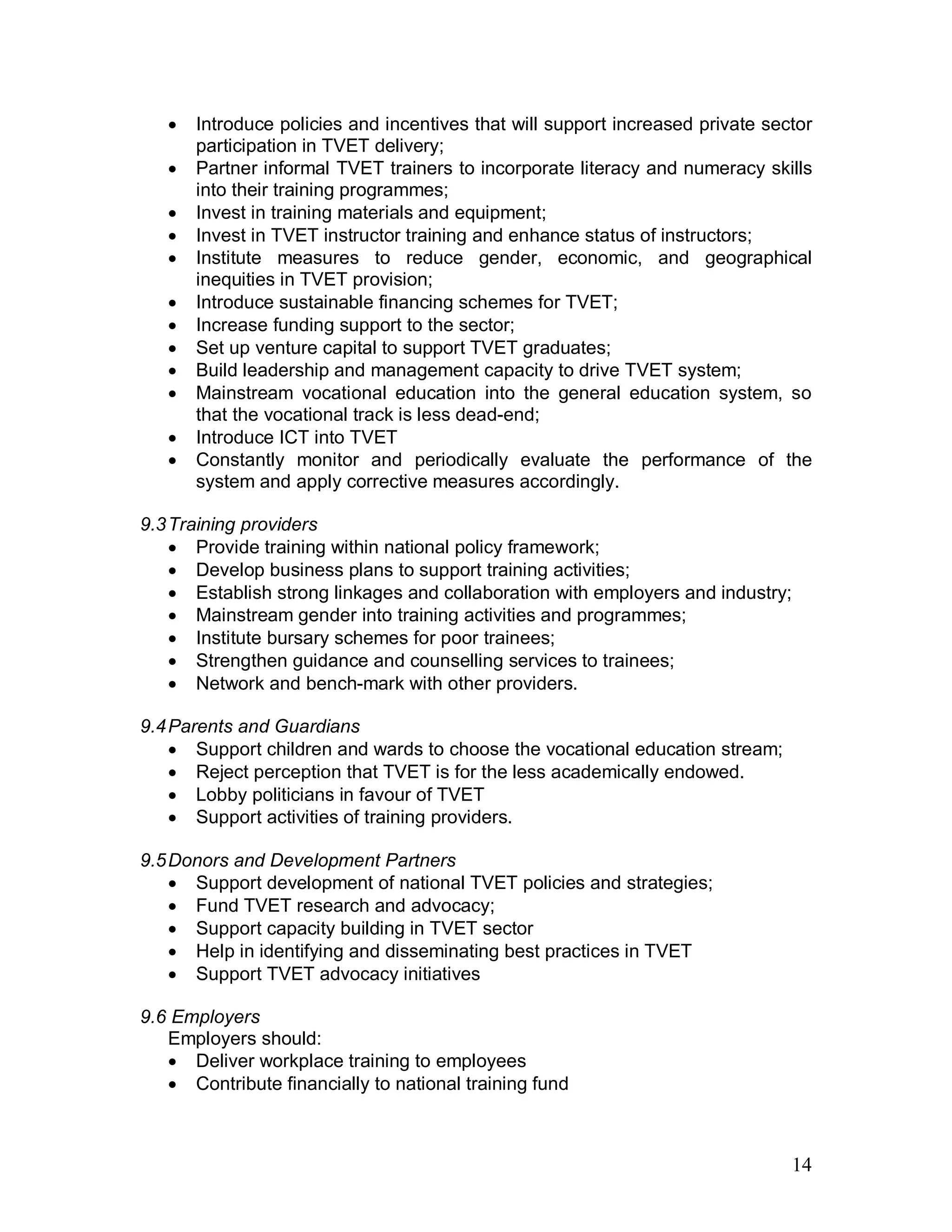 Strategies to revitalize TVET in Africa | PDF