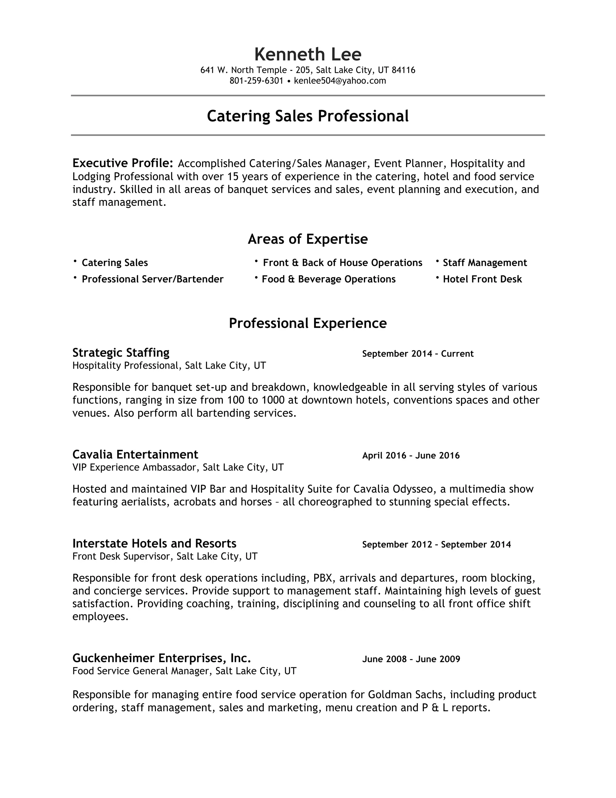 Kenneth Lee Resume[1] | PDF