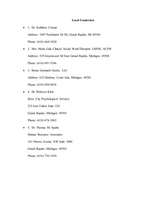 Presentation Handout | DOCX