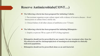 Recent guidelines in antibiotics uses | PPTX