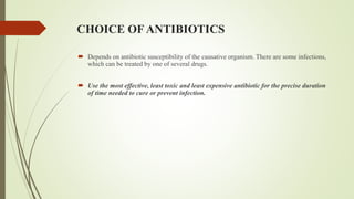 Recent guidelines in antibiotics uses | PPTX