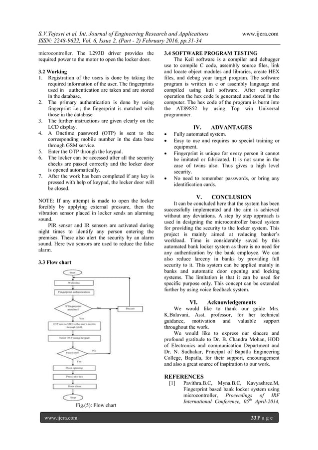 Intellectual Bank Locker Security System | PDF