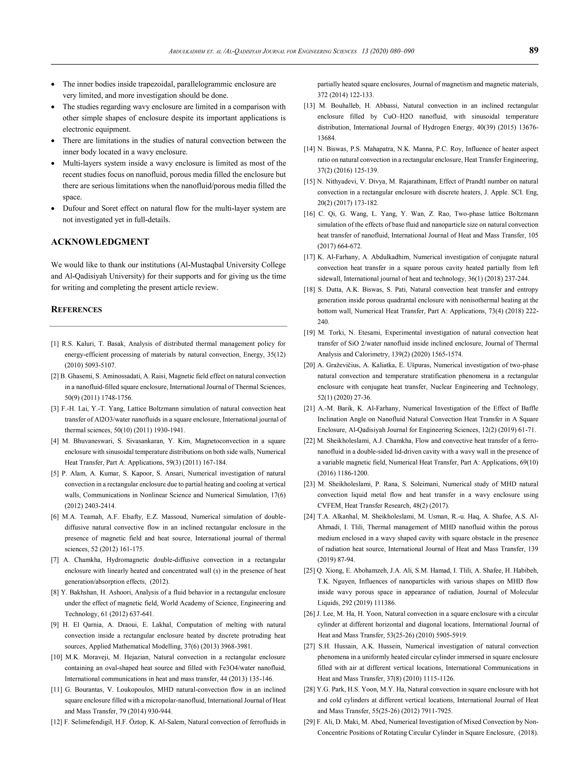 Review Article On Natural Convection Heat Transfer Pdf