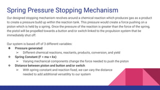 CHEM-E CAR FALL 2015 (Spring) | PDF