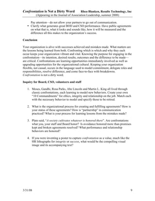 Confrontation is Not a Dirty Word | PDF