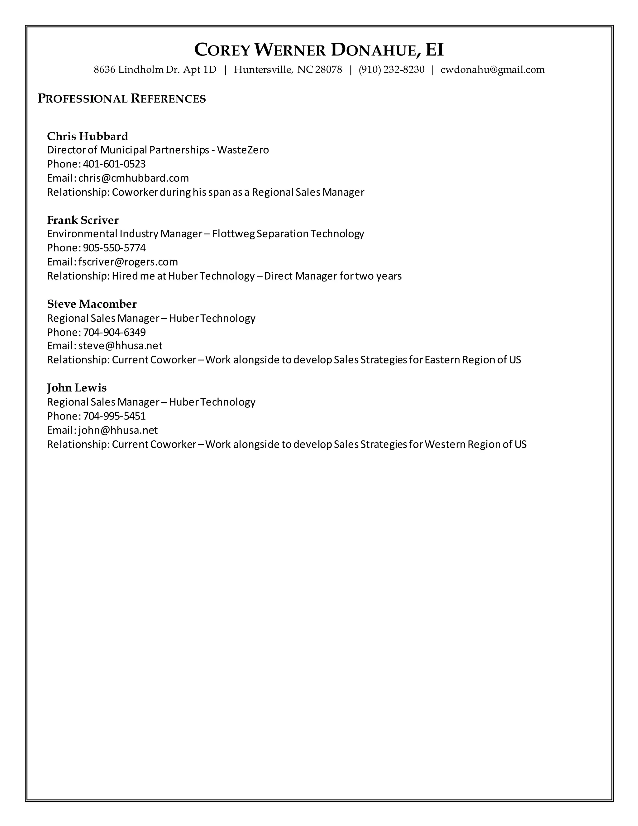 Corey Donahue_Resume | DOCX | Computer Software and Applications | Computing