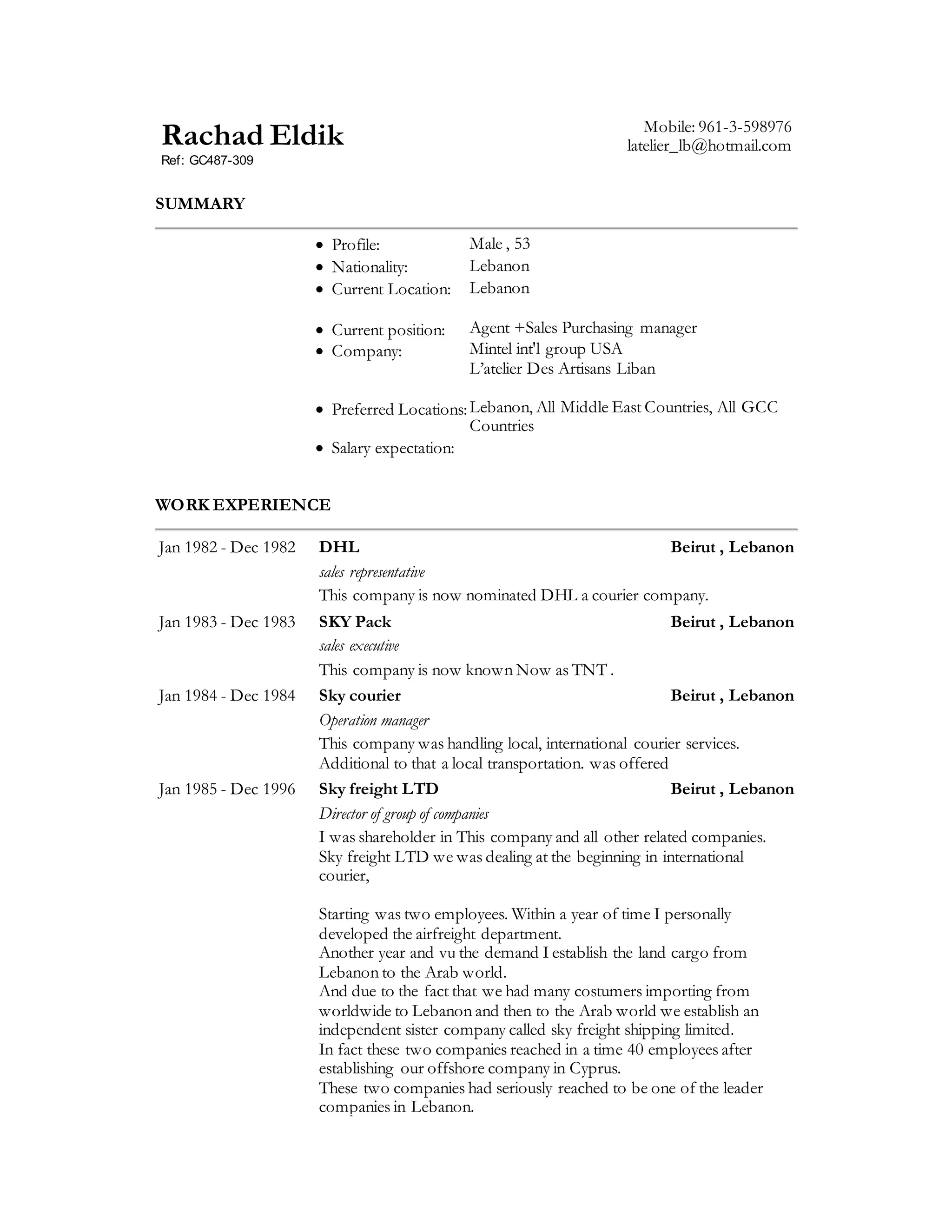 CV_Rachad_Dik_-Lebanon | PDF