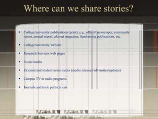 Telling Our Stories 5Mar14 | PPT