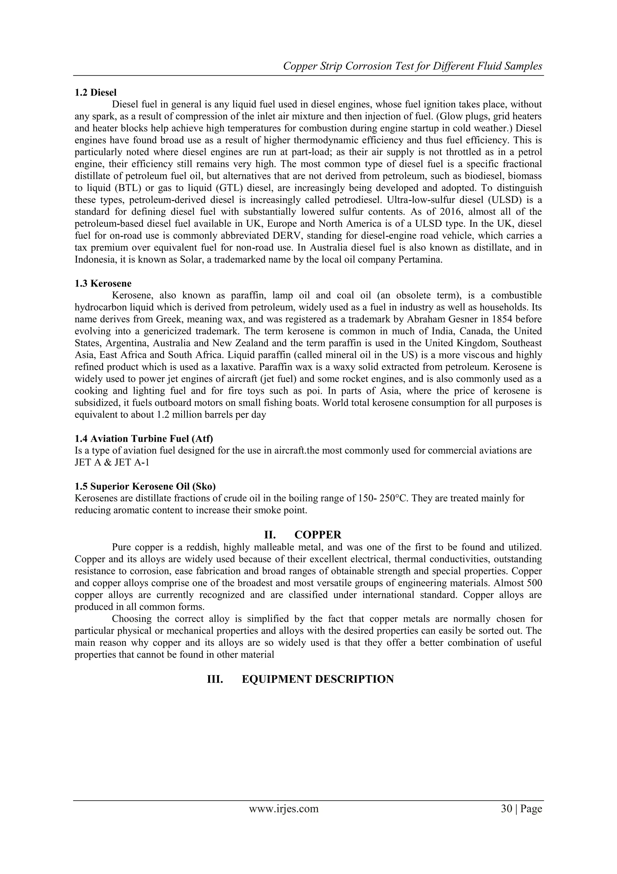 Copper Strip Corrosion Test for Different Fluid Samples | PDF