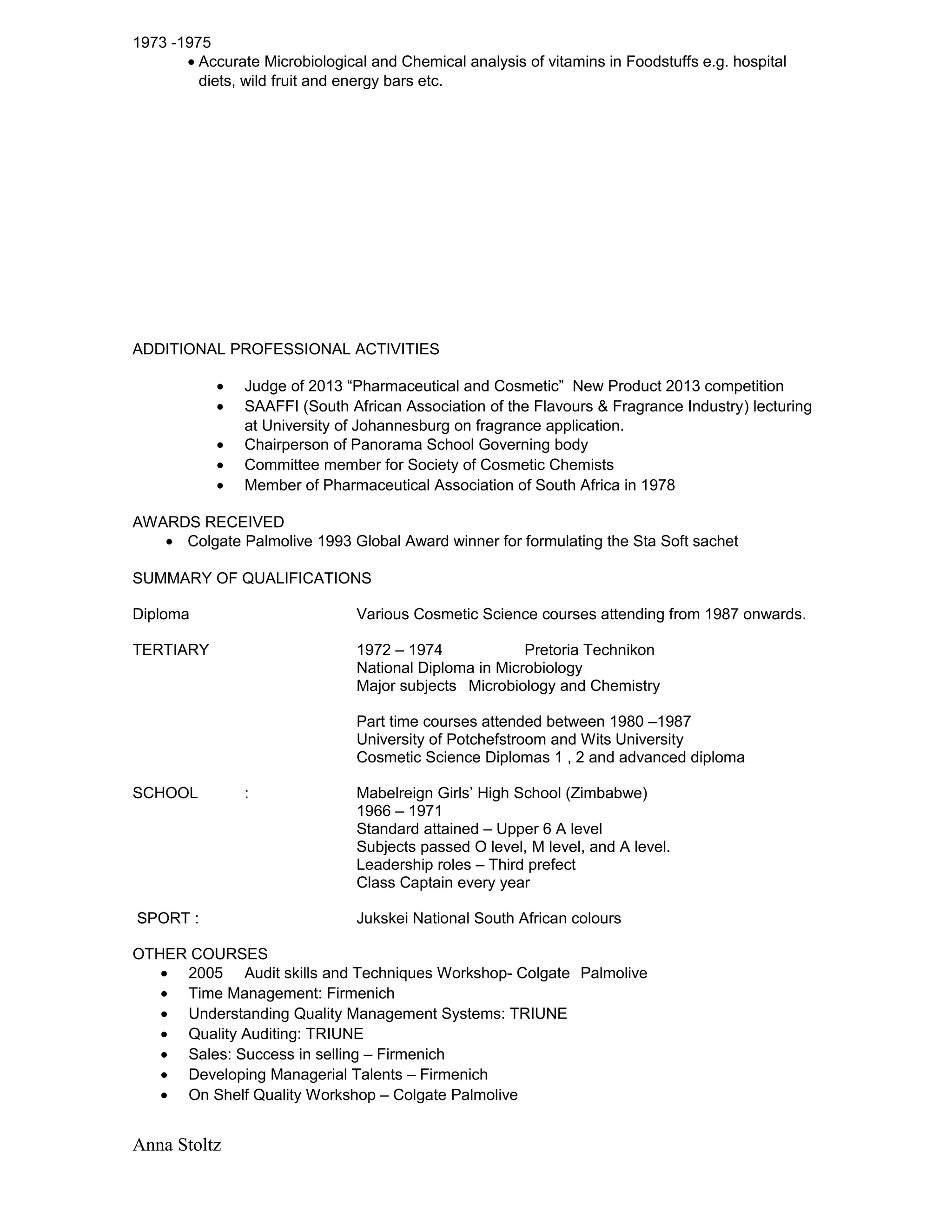 Anna CV February 2017 | DOC