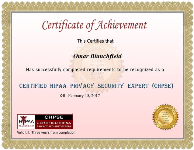 CHPSE-Omar Blanchfield | PDF
