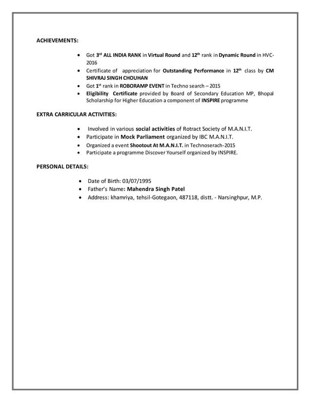 raghvendra's cv | PDF