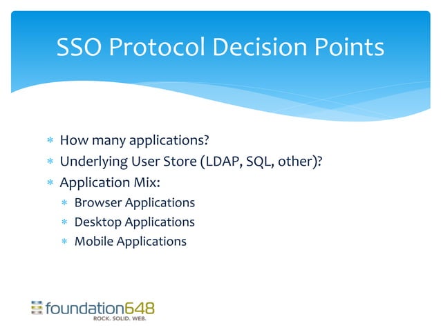 Solving Single-Sign-On | PPT