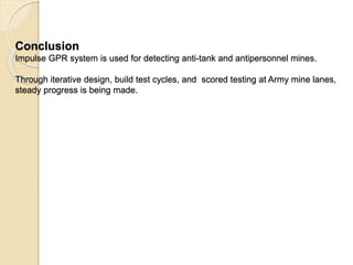 landminedetectionusingimpulsegroundpenetratingradar-130402084311 ...