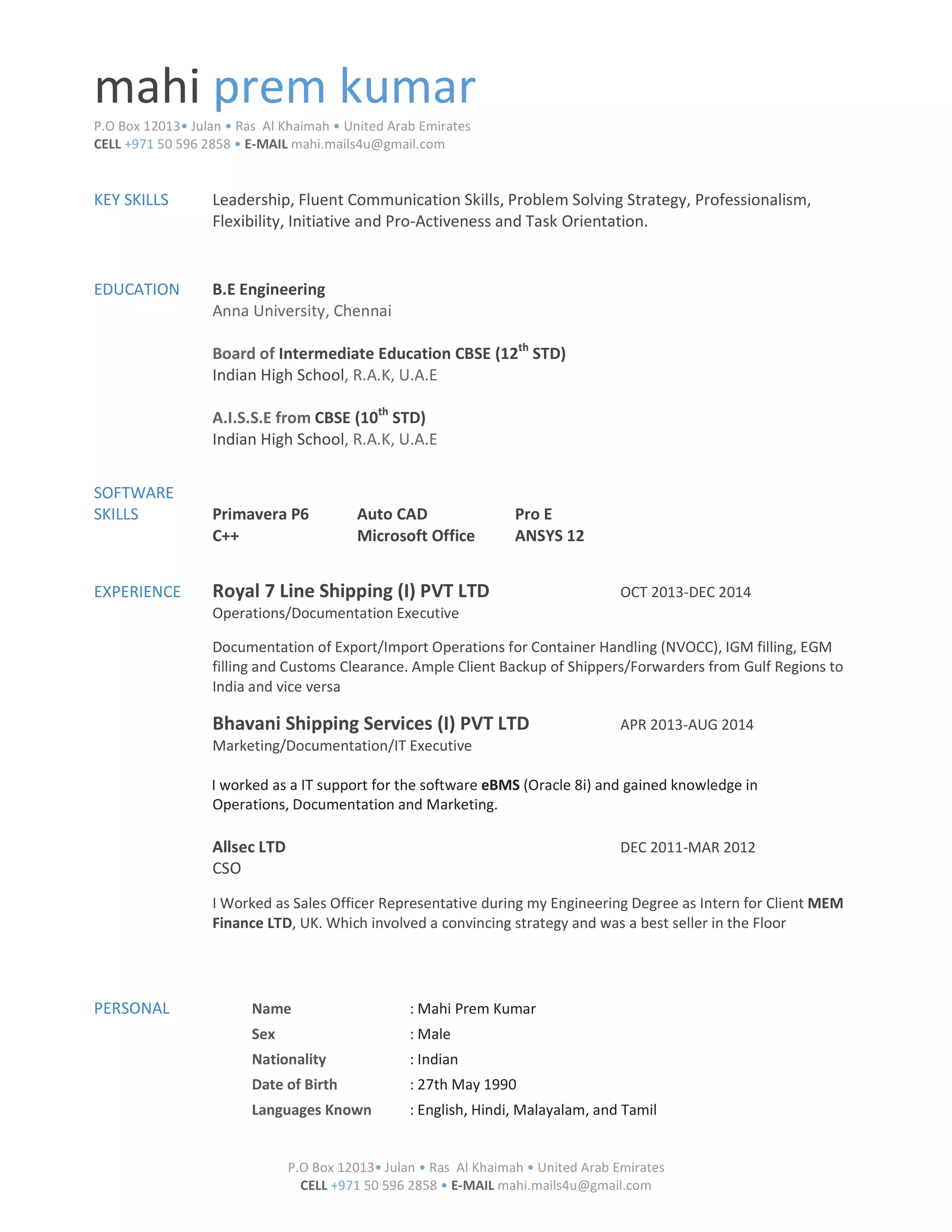 Mahi Resume | PDF