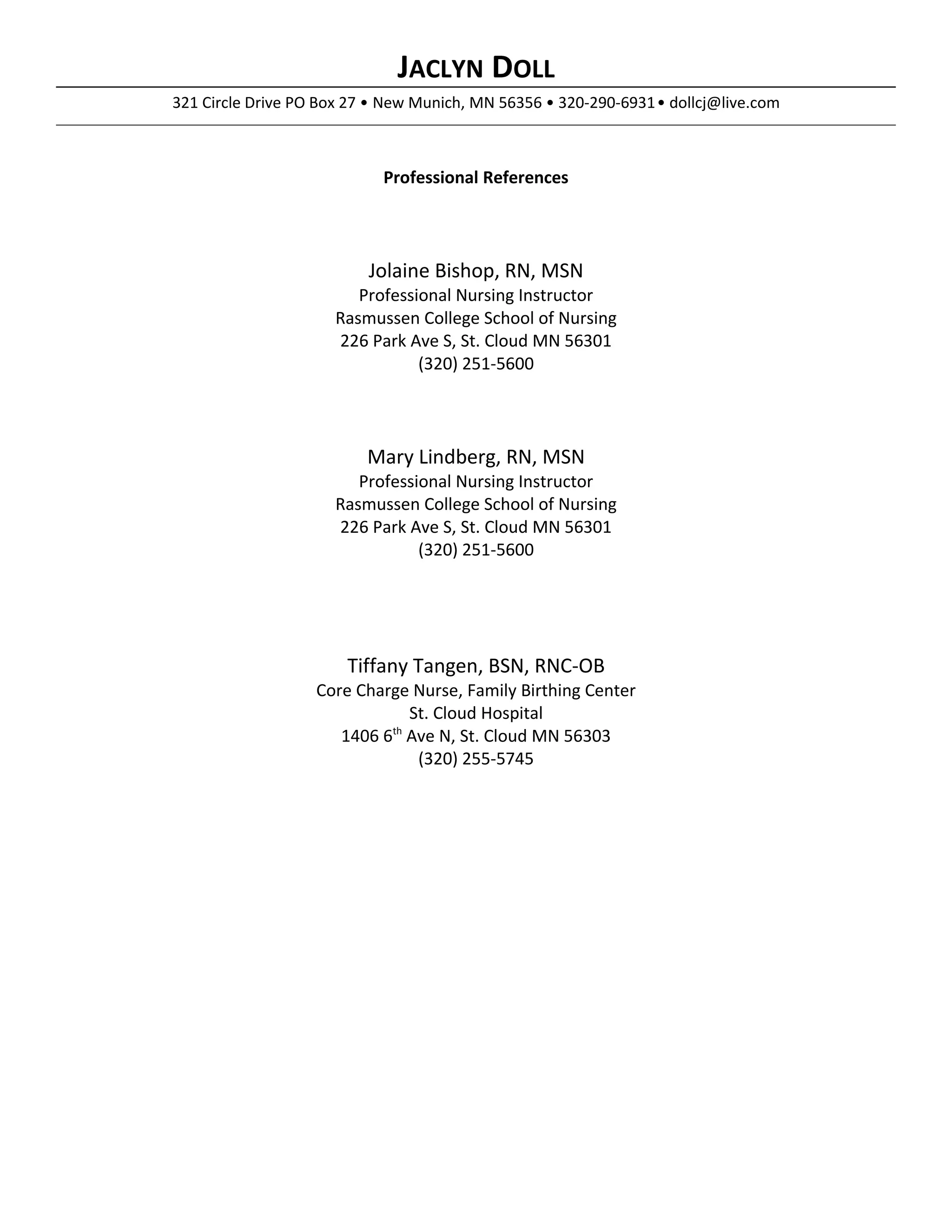 Professional References | PDF