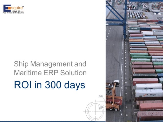 Ship Management ERP and Advisory | PPT