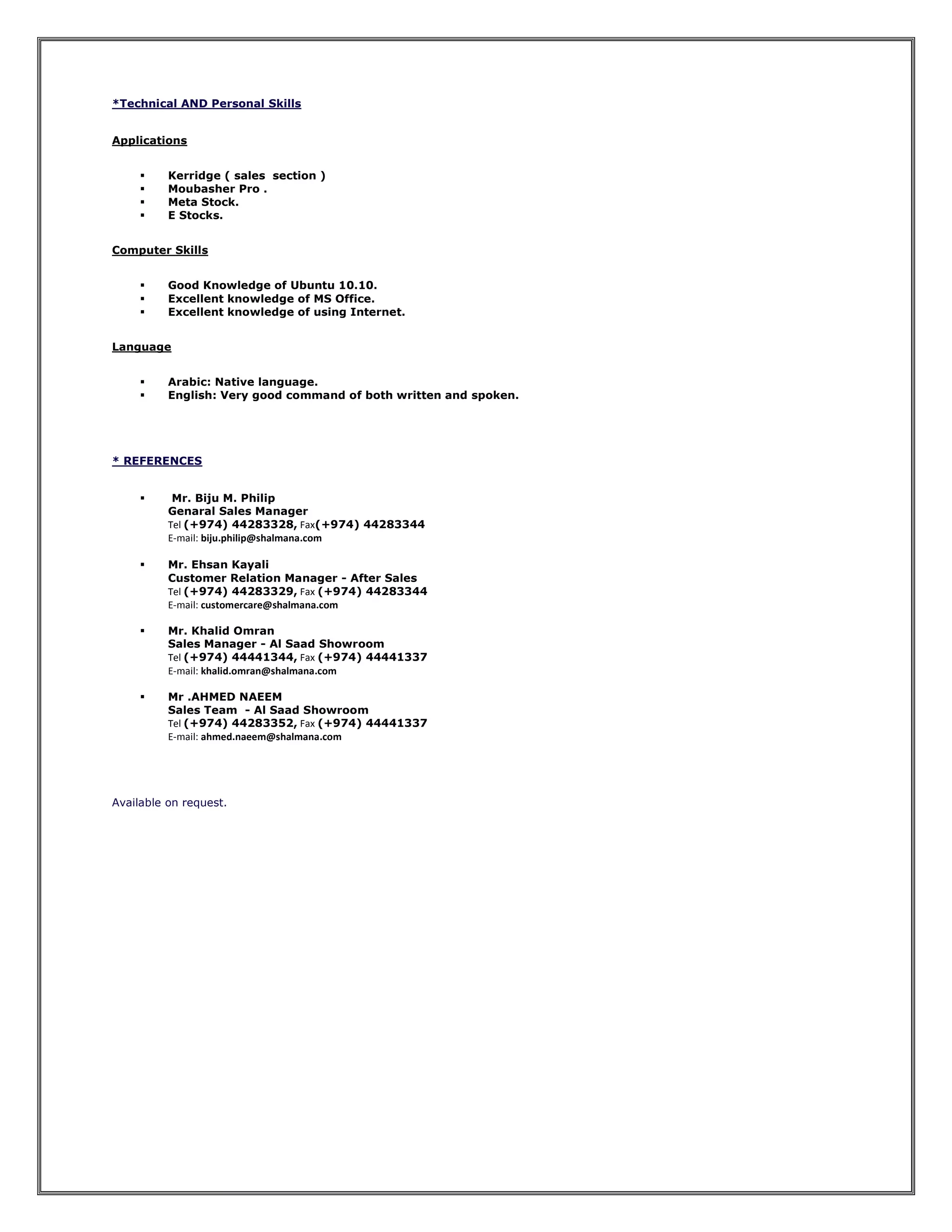 khalid RESUME | PDF