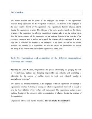 Organizations and Behavior | DOCX | Business Administration | Business