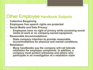 EmployeeHandbook Training - PSHR2016 | PPT