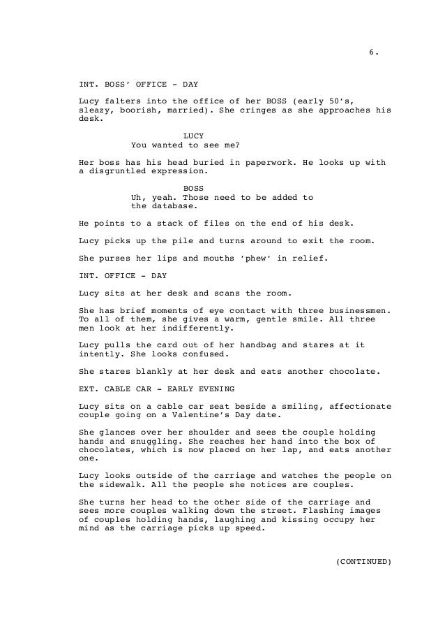 Animated Short Story Script Animated Short Story Script