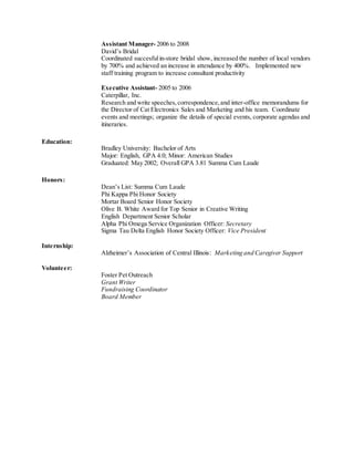 Resume Hannah Humphrey | DOCX