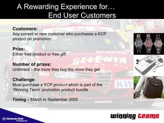 Winning Team KCP presentation | PPT | Sales and Promotions | Shopping