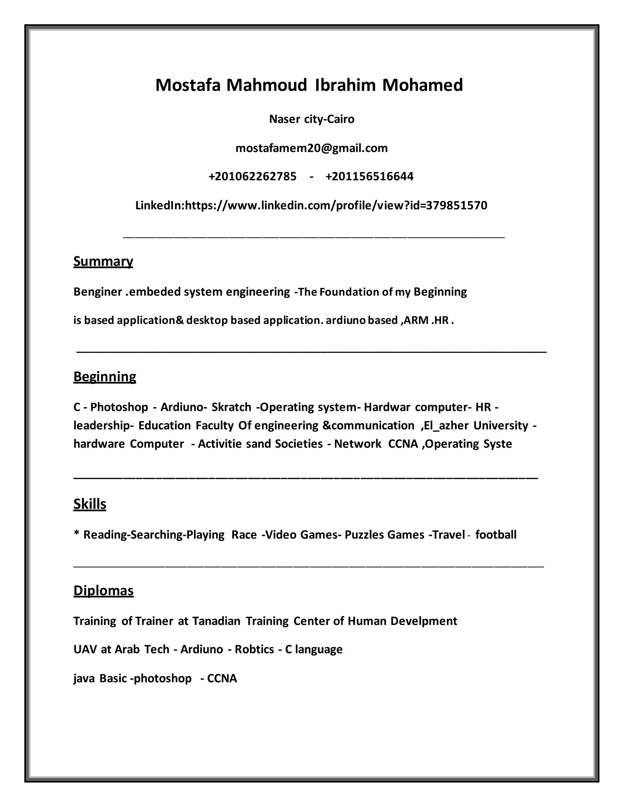 Mostafa Mahmoud Ibrahim Mohamed | DOCX