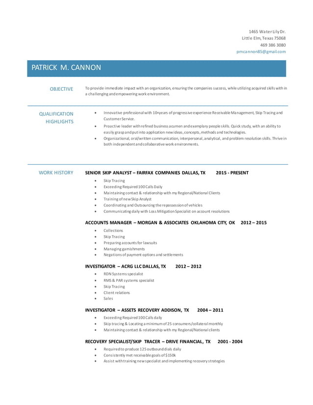 Patrick resume | PDF
