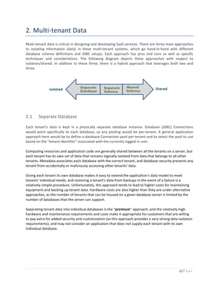 SaaS and Multi-Tenancy – Foundational Concepts | PDF