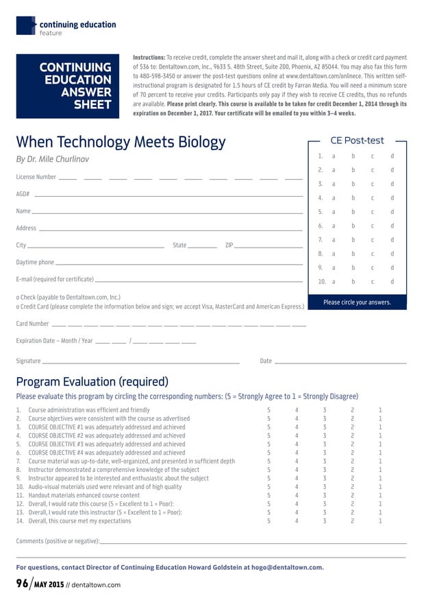 When technology meets biology | PDF | Dental Health | Diseases and ...