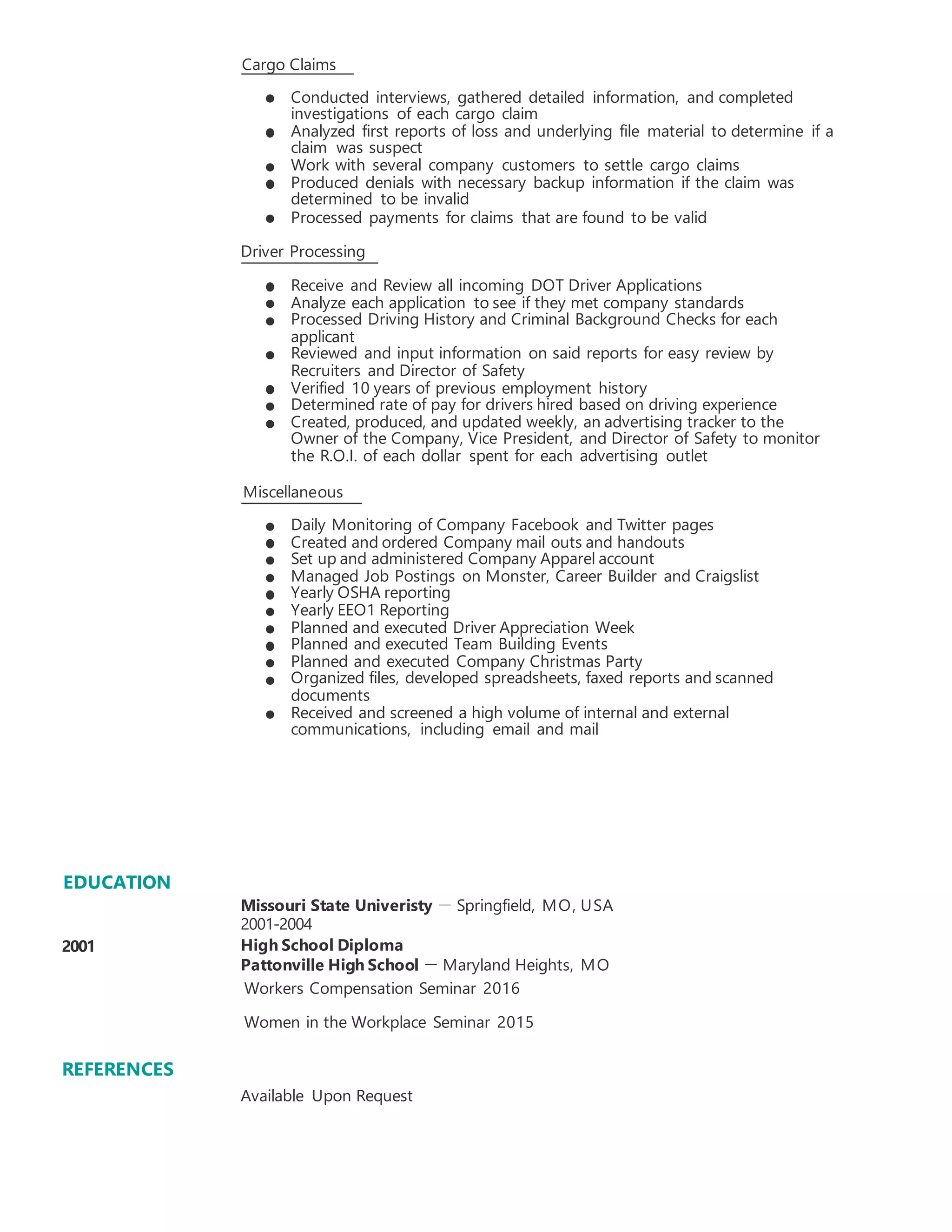 Melissa Foust Resume Final | DOCX