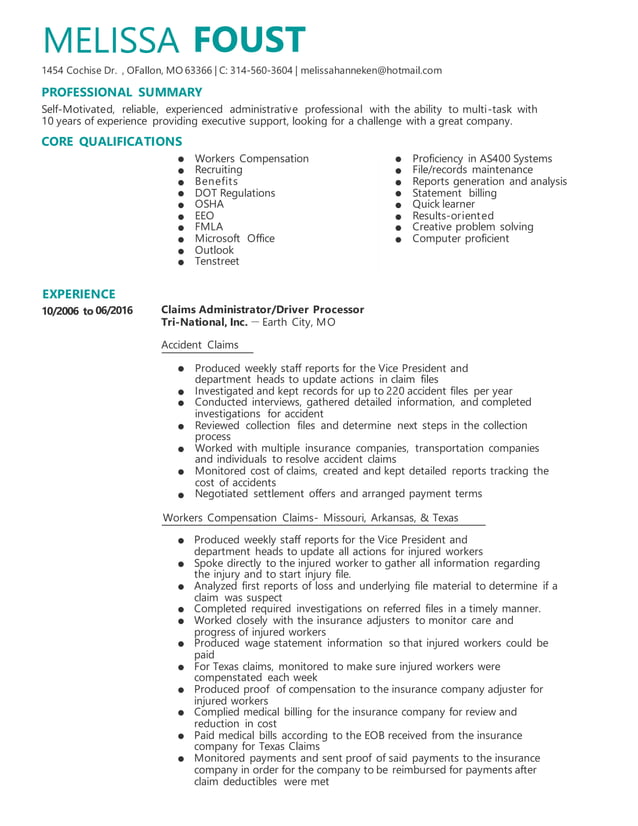 Melissa Foust Resume Final | PDF