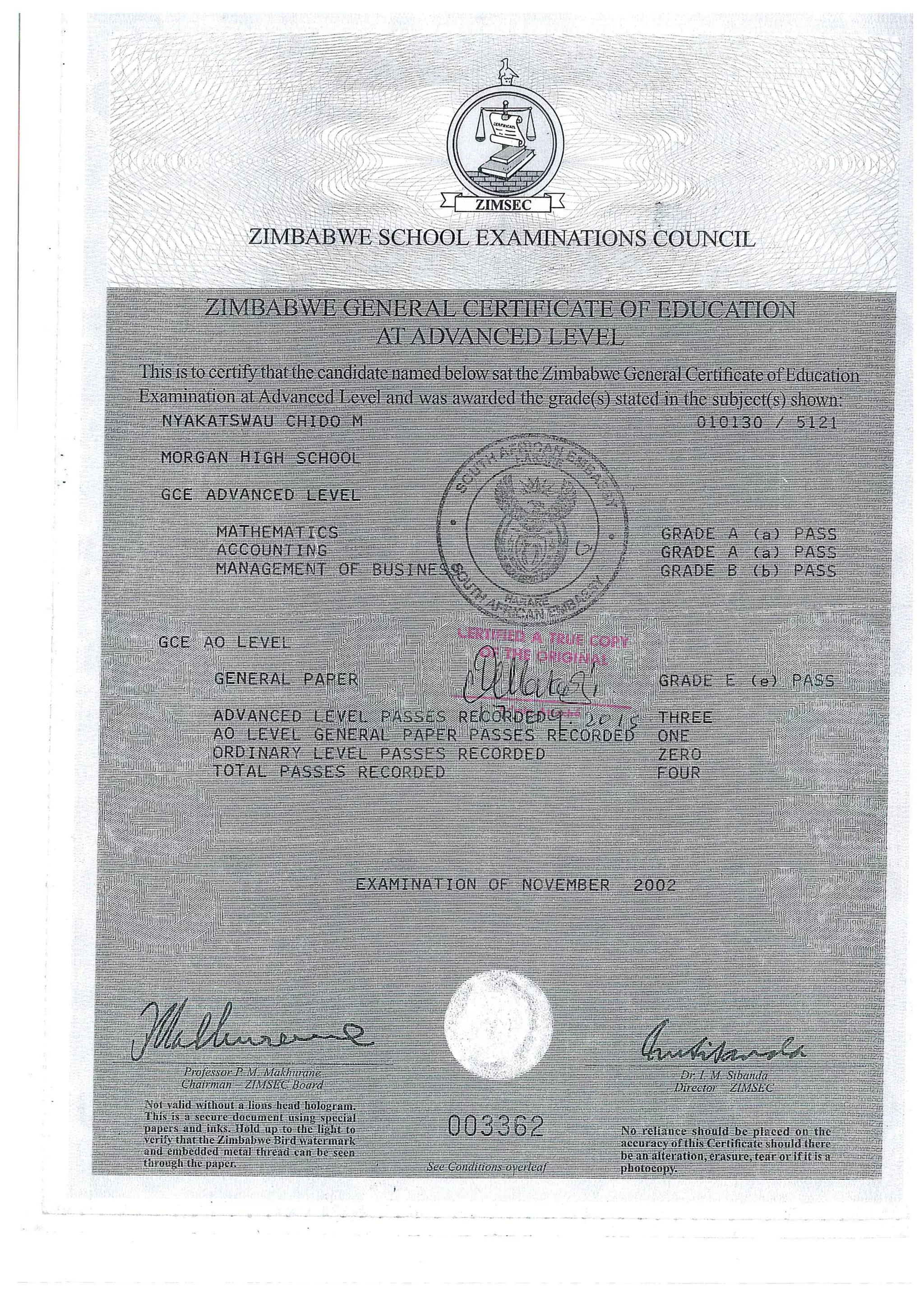 A LEVEL CERFICATE | PDF