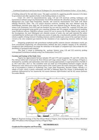 Combined Geophysical And Geotechnical Techniques For Assessment Of ...