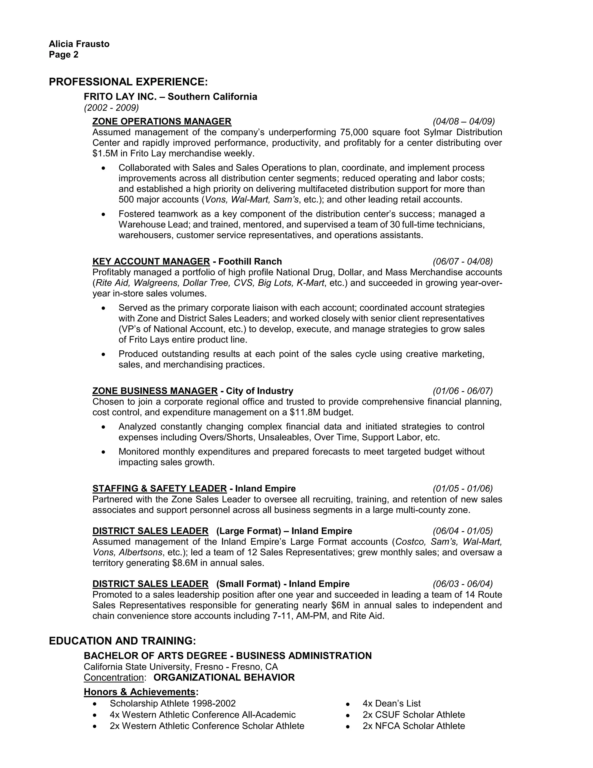 Alicia Frausto Resume | PDF