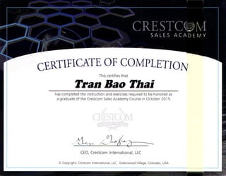 Crestcom sale award | PDF