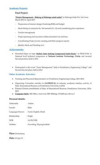 Vivek Resume | DOC
