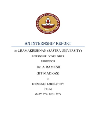 IIT INTERNSHIP REPORT | DOCX