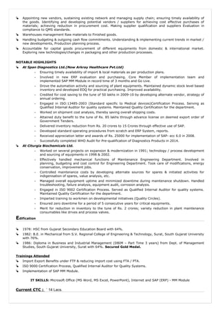 Resume - Harish Patel R2 | PDF