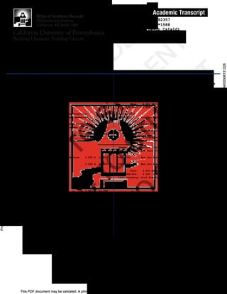 Cal U completed-transcript | PDF