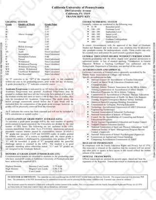 Cal U completed-transcript | PDF