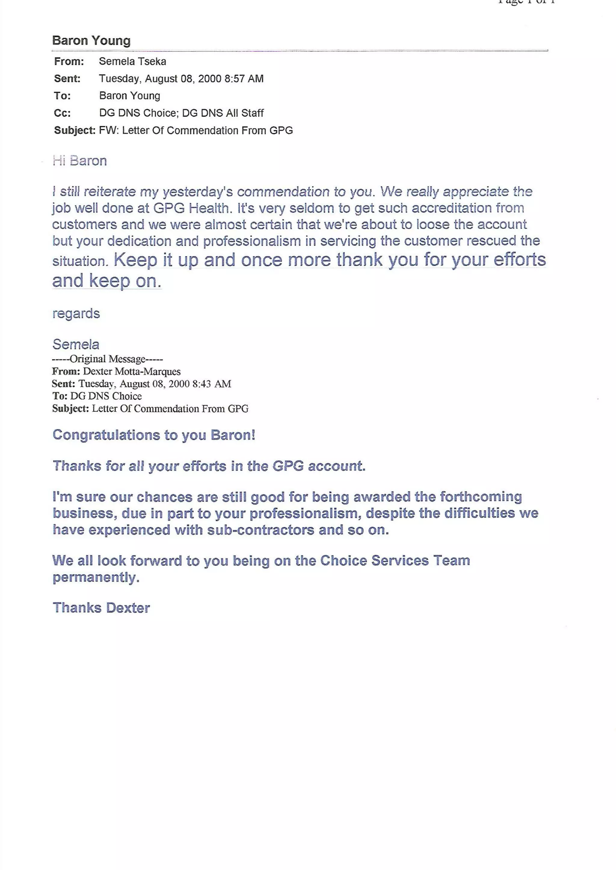 Department of Health Reference Letter | PDF