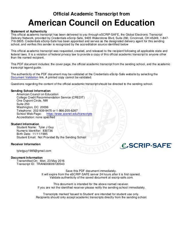 Tyler Guy Ace Transcript