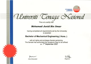 BEng Hons in Mechanical Engineering | PPT